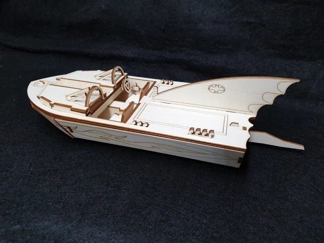 LASER CUT WOODEN Batman 'Bat Boat' 3D Model/Puzzle Kit EUR 22,58 ...