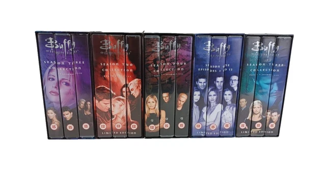 VINTAGE VHS BUFFY the Vampire Slayer TV Series Incomplete Box Set ...