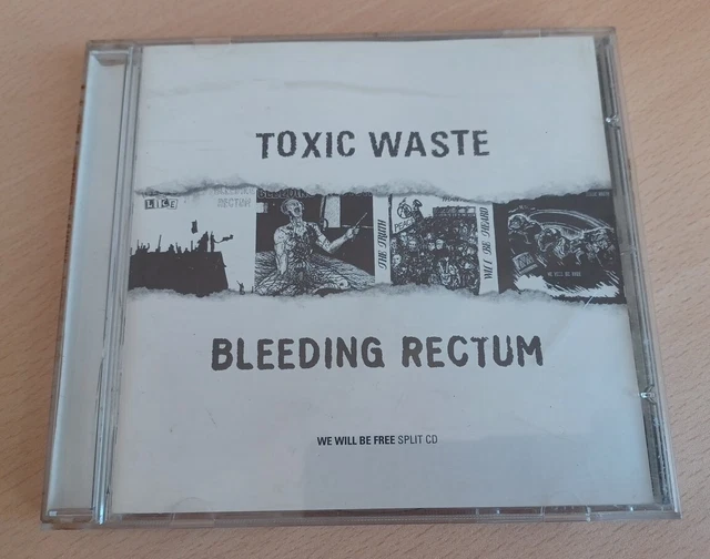 TOXIC WASTE & Bleeding Rectum Split We Will Be Free RARE CD OOP N ...