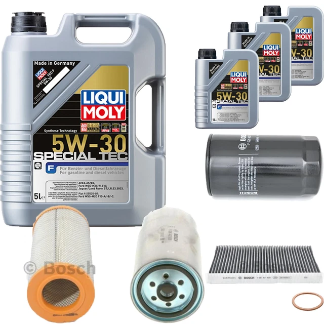 BOSCH INSPECTION SET 8L Liqui Moly Spécial Tec F 5W-30 pour Iveco Quotidienne EUR 196,81 ...