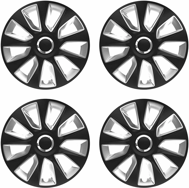 WHEEL TRIM COVER To Fit Chevrolet Matiz Black/Diamond Cut Silver £38.50 ...