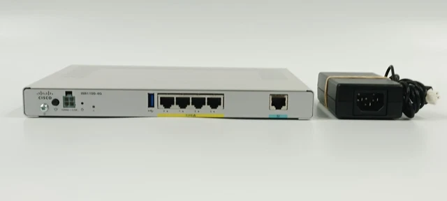 CISCO ISR1100-4G ISR1100 Series Router 4 Eth LANWAN Ports 4G RAM £195.72 - PicClick UK