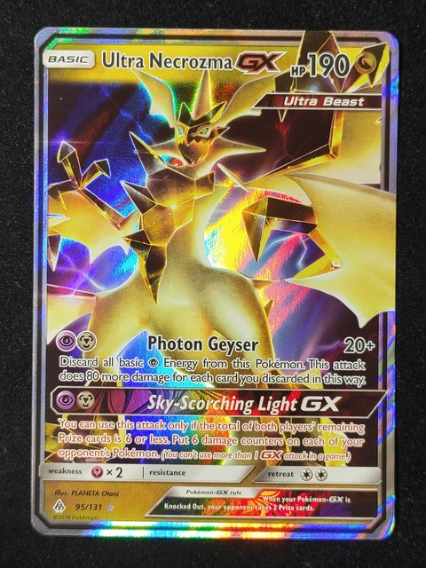 POKEMON FORBIDDEN LIGHT Ultra Necrozma Gx Half Art Near Mint 95/131 £3.90 - PicClick UK