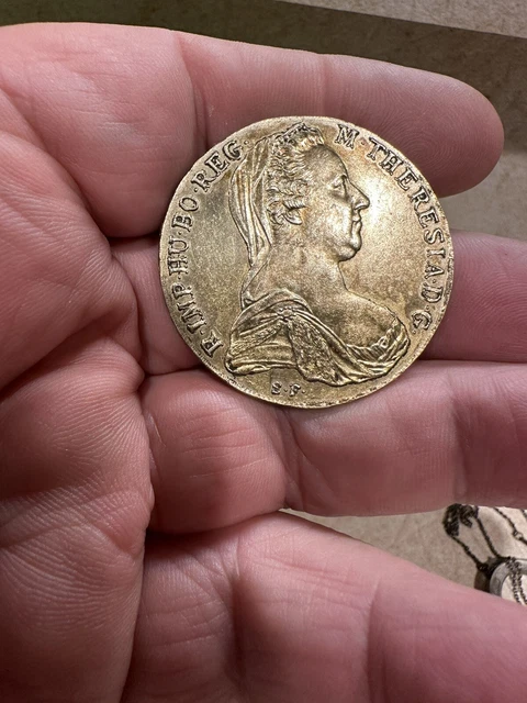 1780 SILVER COIN Maria Theresa Thaler M·THERESIA·D·G· R·IMP·HU·BO·REG ...