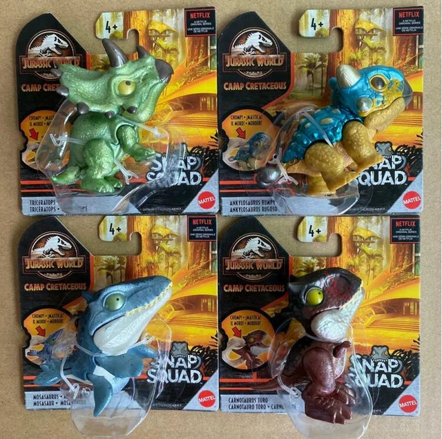 MATTEL JURASSIC WORLD Snap Squad Wave 6 set of 4 pack Figure TOYS EUR ...