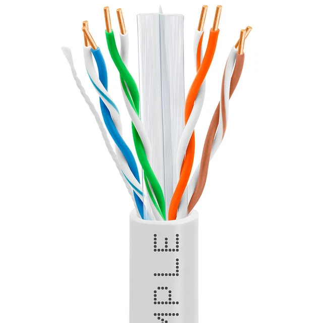 CAT6 1000 FT UTP Cable Network Ethernet BULK Cat 6 Wire 550MHz RJ45 LAN ...