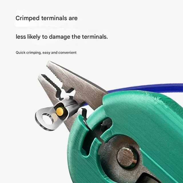 ERGONOMIC WIRE STRIPPER Cutter Integrates Crimper Clamp Splitters ...
