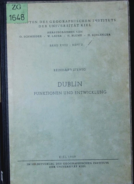 DUBLIN. FUNKTIONEN UND Entwicklung. Stewig, Reinhard: EUR 7,50 - PicClick FR