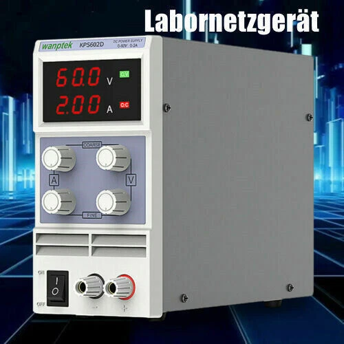 REGELBARES DC LABORNETZGERÄT, 0-30V 0-5A Labornetzteil Netzgerät Trafo ...