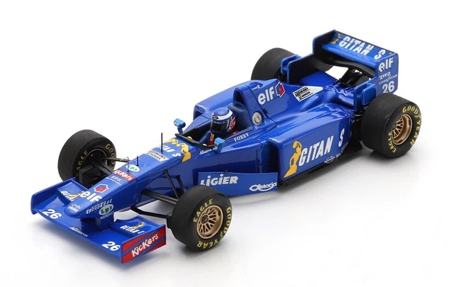 MODELLINO AUTO FORMULA 1 F1 scala 1:43 Spark Model LIGIER JS41 PANIS ...