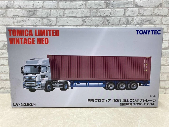 TOMICA LV-N292A HINO Profia 40Ft Sea Container Trailer Toho Carrier ...