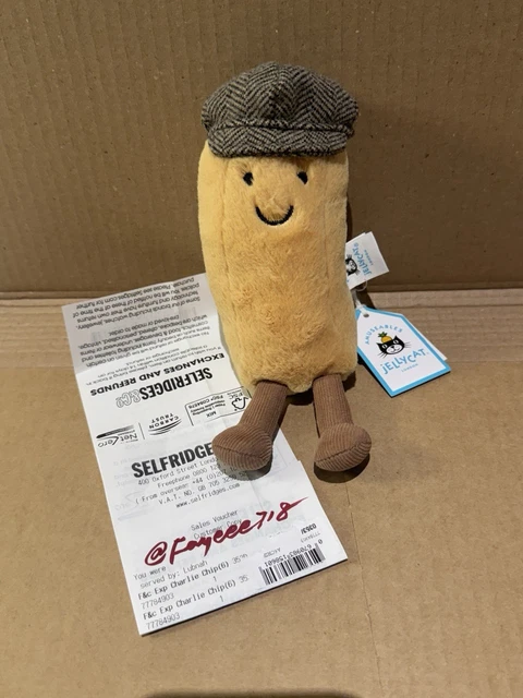 JELLYCAT X SELFRIDGES Genuine Fish Chips UK Exclusive Charlie Chip ...
