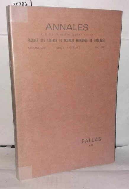 ANNALES PUBLIÉES TRIMESTRIELLEMENT par l'université de Toulouse Tome II ...
