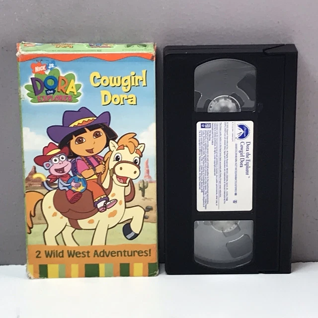 NICK JR DORA The Explorer Cowgirl Dora VHS Video Tape Nickelodeon ...