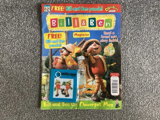 BILL AND BEN Magazine CBeebies/BBC With Free Gift. Issue 14. March 2002 ...