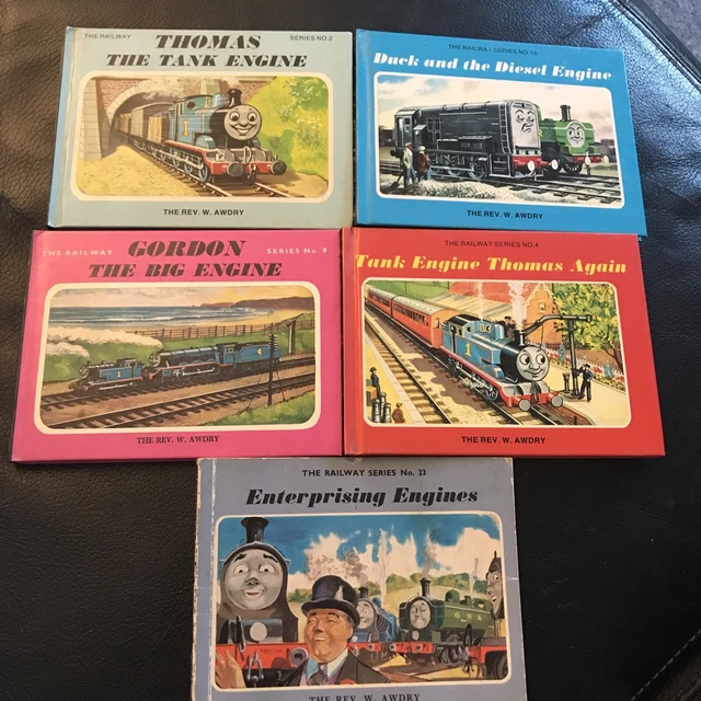 VINTAGE THOMAS THE Tank Engine The Railway Series Book Bundle x5 Rev ...