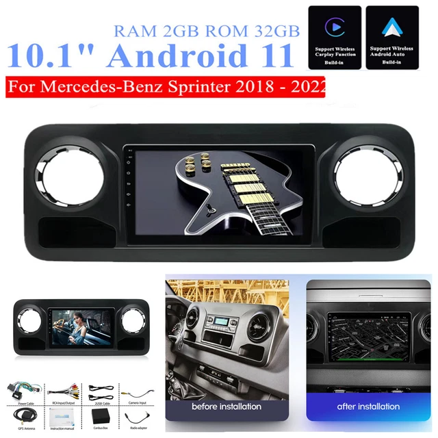 10.1'' ANDROID 11 2＋32GB Car Stereo Radio GPS Head Unit For Benz ...