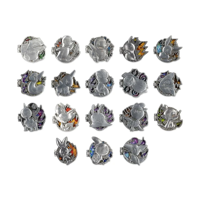 EVOLUTION FOLDING PIN Badges Pokemon Scarlet Violet Official Nintendo ...