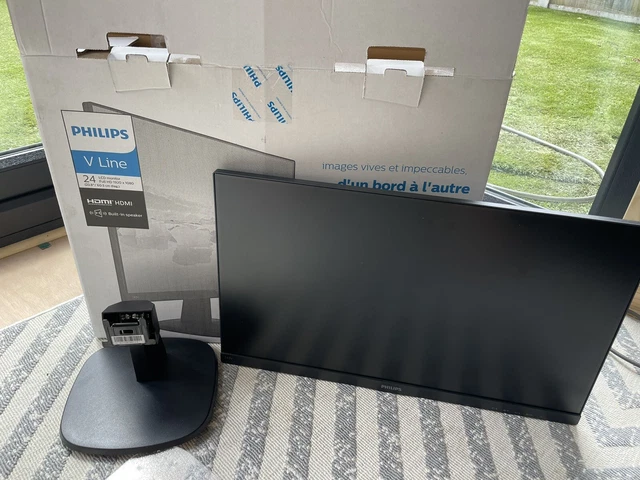 PHILIPS V-LINE 243V7QDAB 24 inch Widescreen IPS LCD Monitor £25.00 ...
