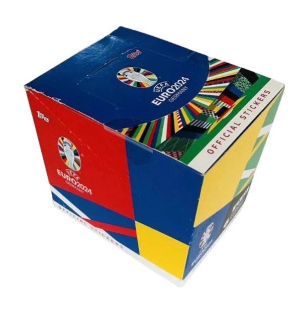 TOPPS UEFA EURO 2024 Germany Official Stickers Full Sealed Box 100 ...