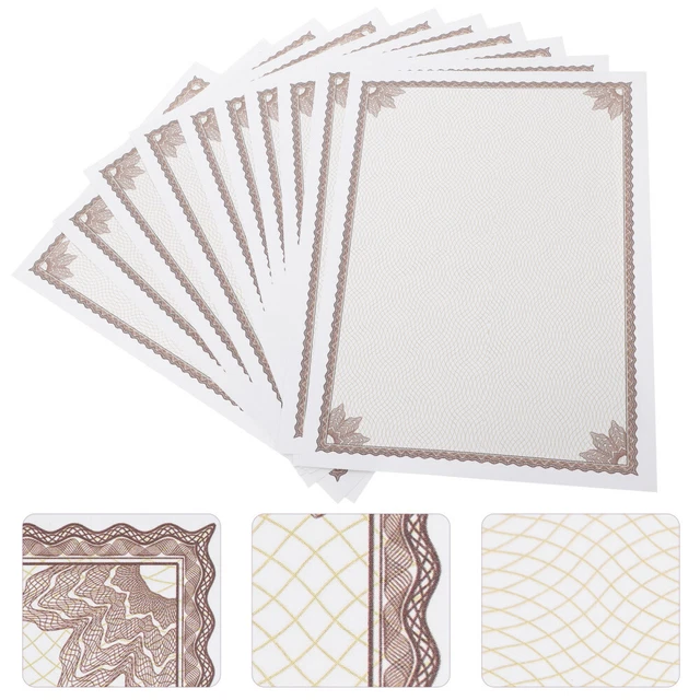GRADUATE CERTIFICATE PAPER Blank Paper Diploma Graduation A4 Paper ...