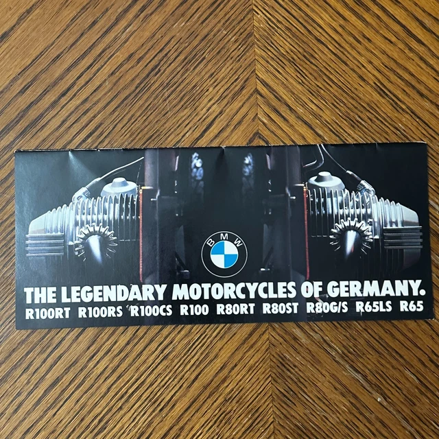 BMW MOTORCYCLE SALES Brochure Dealership 1983 R100RT R100RS R100CS R100 ...