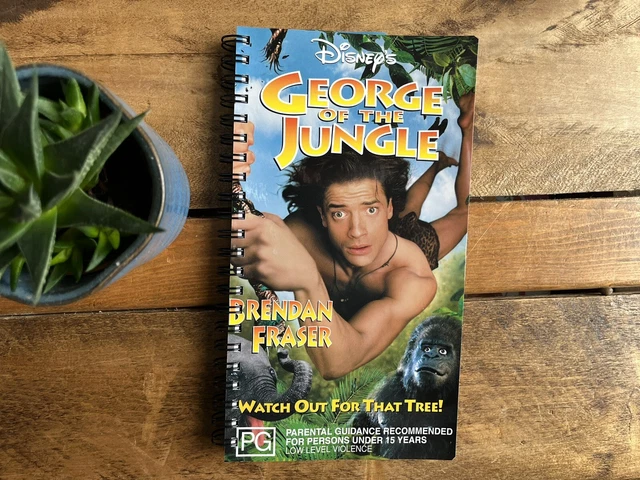 RECYCLED/UPCYCLED DISNEY’S GEORGE of the Jungle VHS Notebook £7.00 ...