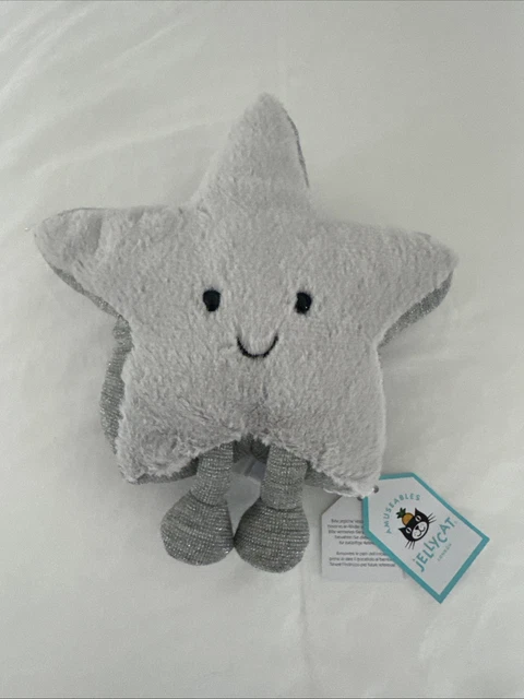 JELLYCAT AMUSEABLES SILVER Star New With Tags £40.20 - PicClick UK