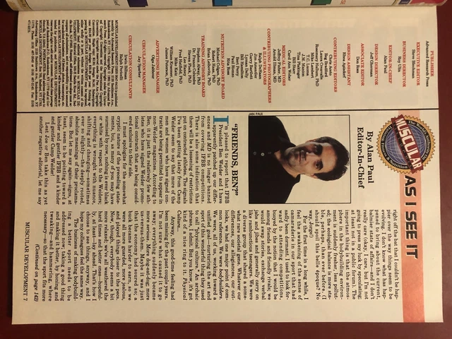 MUSCULAR DEVELOPMENT 1993 Feb Vol.30 #2 Raye "Zap" Hollitt Phil Poteat ...