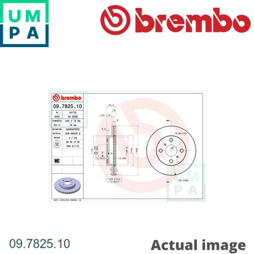 2X BRAKE DISC For Toyota Yaris/Vitz Echo/Vitz Vitz/Echo 1Sz-Fe 1.0L 2Nz ...