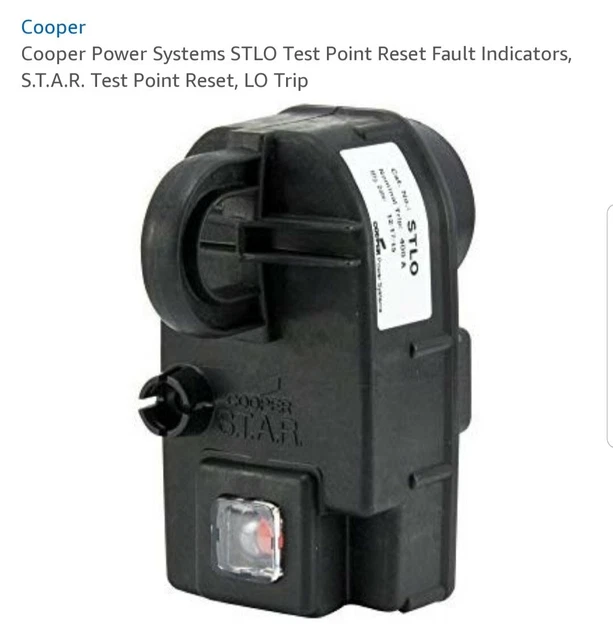 COOPER POWER SYSTEMS STLO Test Point Reset Fault Indicators, S.T.A.R ...