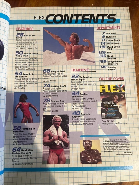 FLEX BODYBUILDING MUSCLE magazine GARY STRYDOM 7-87 £5.12 - PicClick UK