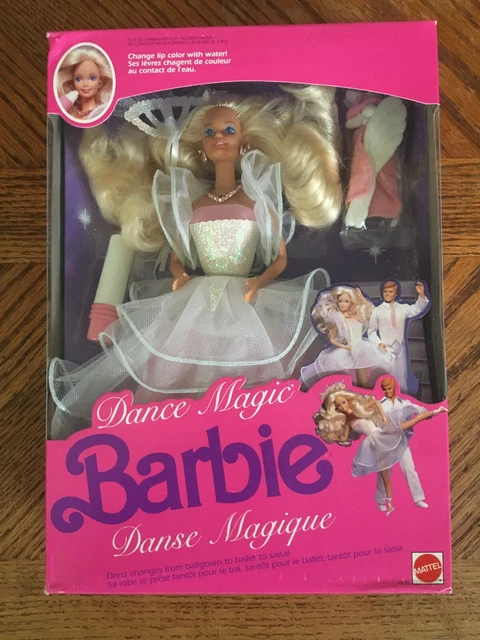 BARBIE DANCE MAGIC 1989 Mattel Canada 4836 SealedBox Ballet Gown ...