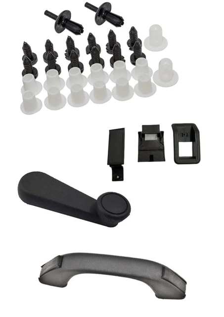 DEFENDER INTERIOR DOOR Card Repair Kit - Clips, Handle, Winder & Lock ...