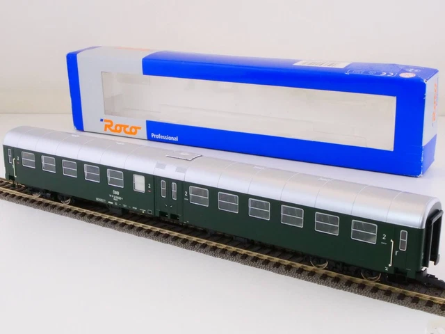 ROCO 45527 PASSENGER Car 2nd Class ÖBB DC H0 KKK Mint! OVP ST 1705-19 ...