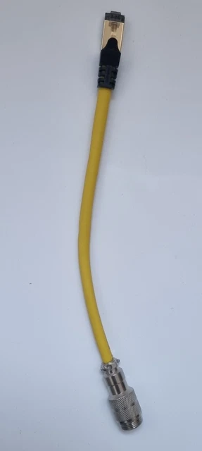 YAESU FT-DX10/ FT-710 etc 8 pin modular (RJ45) to 8 pin round adapter ...