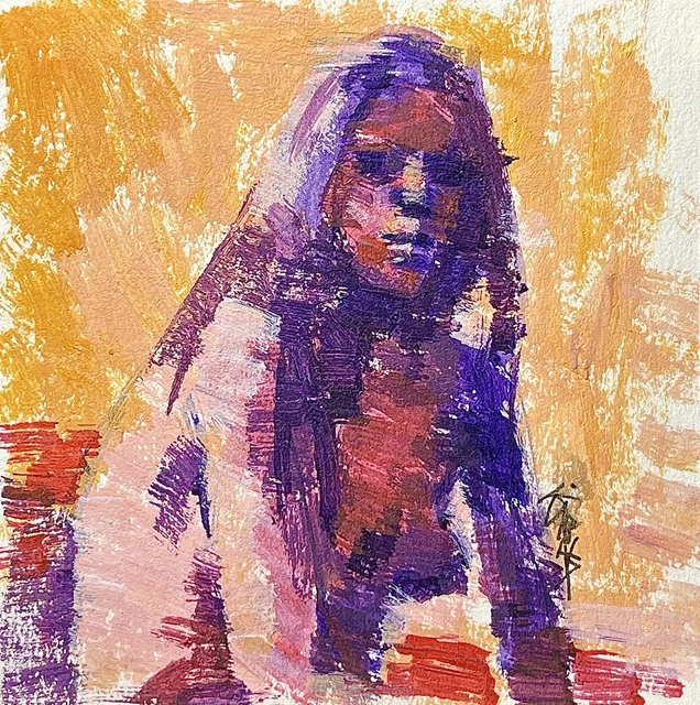 ORIGINAL ABSTRACT FIGURATIVE Acryl Porträt Gemälde Portrait Painting EUR 30,00 - PicClick DE