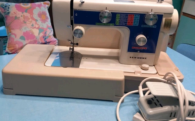 VINTAGE NEW HOME sewing machine Model 55 With Foot Pedal & Case £11.11 ...