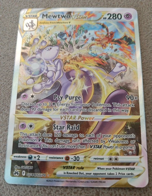 POKÉMON TCG MEWTWO VSTAR Crown Zenith: Galarian Gallery GG44/GG70 ...