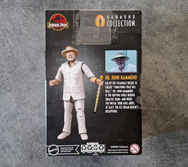 DR. JOHN HAMMOND Jurassic Park Hammond Collection Action Figure Mattel ...