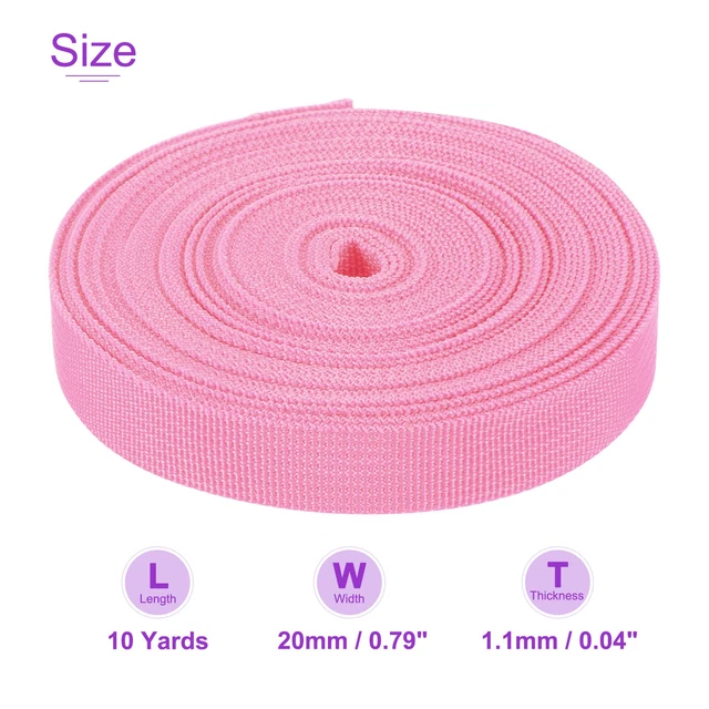 10 YARD X 3/4 inch Width Nylon Webbing Strap Poly Flat Webbing ...