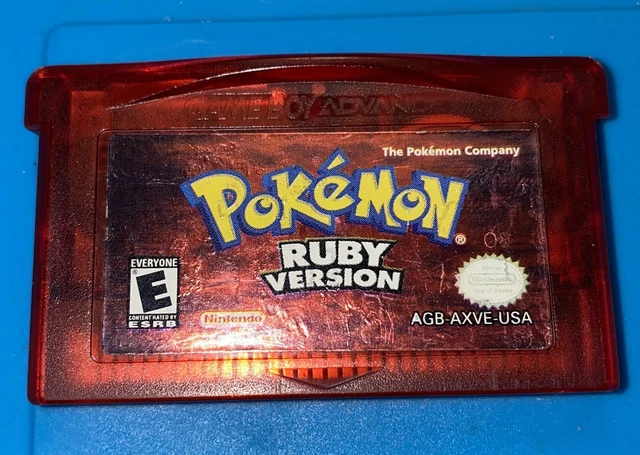 POKÉMON RUBY VERSION,NINTENDO Gameboy Advance,Genuine,New Battery,USA £ ...