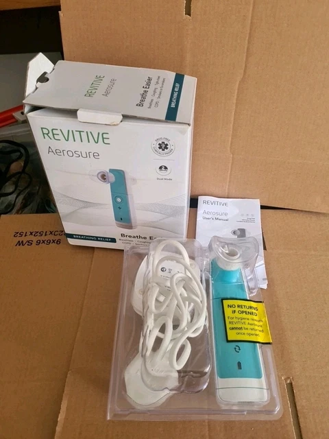 REVITIVE AEROSURE BREATHING Relief Device Rechargeable Lung Opened But ...