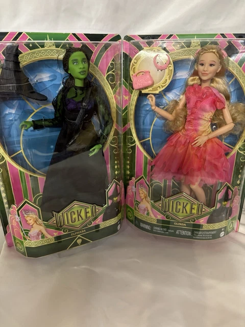 MATTEL WICKED MOVIE Glinda and Elphaba Doll Set Bundle NEW $38.00 ...