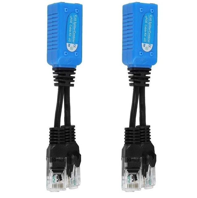 POE Splitter Adapter POE 2-in-1 Adapter Splitter Combiner Kit – RJ45 ...