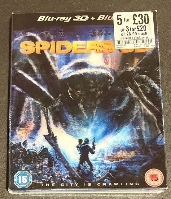 SPIDERS 3D BLU Ray With Lenticular Slip Cover Sealed Case £17.99 ...
