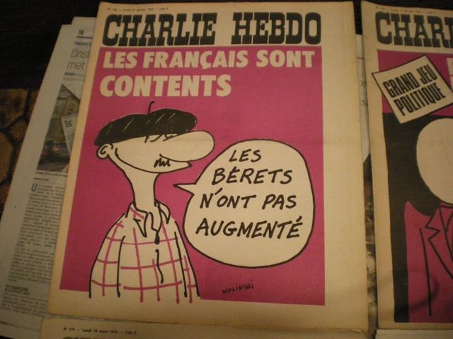 LOT DE 17 Charlie hebdo 1974 n° de 166 a 215 EUR 60,00 - PicClick FR