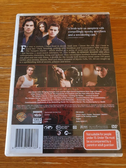 THE VAMPIRE DIARIES The Complete First Season 1 - 5 Disk DVD Set £4.86 ...