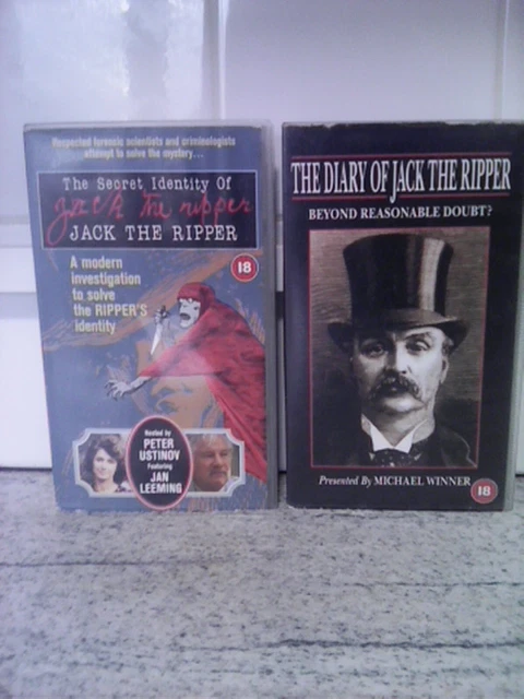 JACK THE RIPPER. Secret Identity & The Diary Of . X2 VHS Video Tapes ...