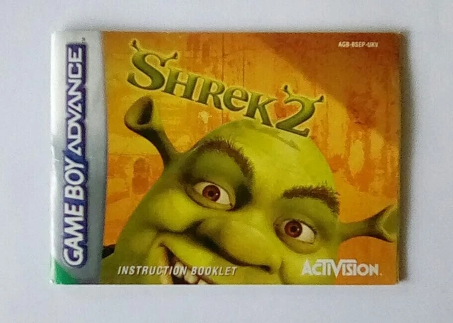 *INSTRUCTIONS ONLY* SHREK 2 Manual Game Boy Advance GBA £4.95 - PicClick UK